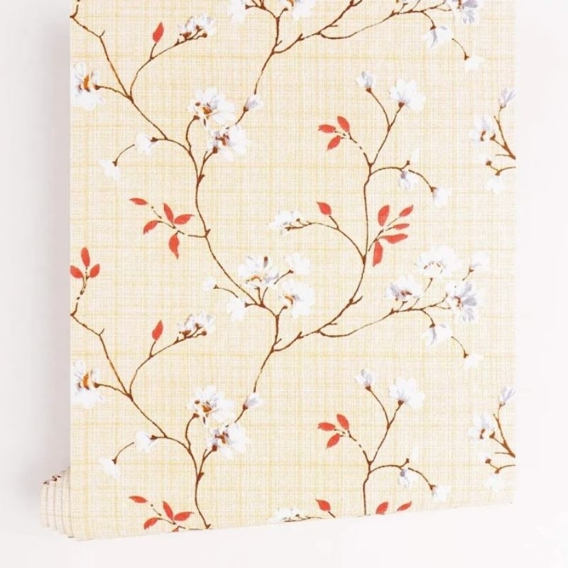 Jual Wallpaper Sticker Dinding Bunga Sakura Coklat | Shopee Indonesia