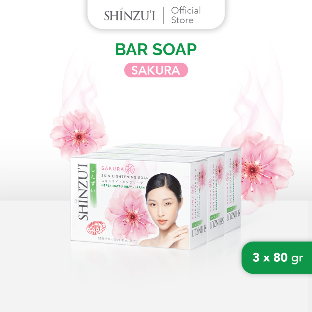 Jual Shinzui Bar Soap Sakura 80gr 3pcs | Shopee Indonesia