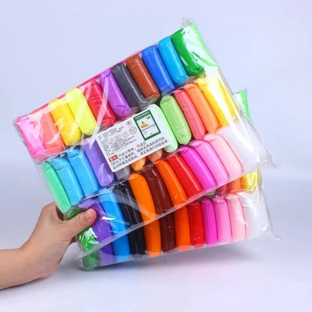 Jual 12in1 Clay Polymer Super Light Rainbow / Clay Warna Mainan Lilin ...