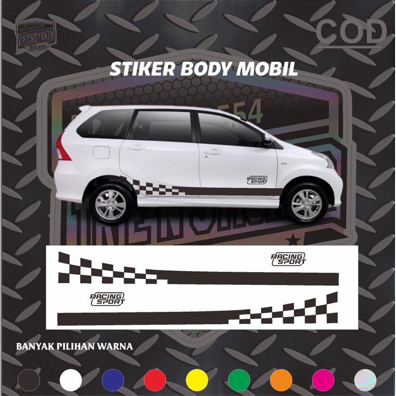 Jual Stiker body mobil Racing Sport | Shopee Indonesia