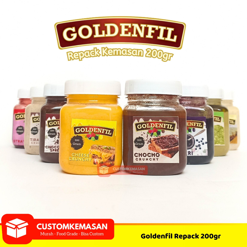 Jual Goldenfil Repack 200gr / Selai Roti Bakar / Toping Roti / Selai ...