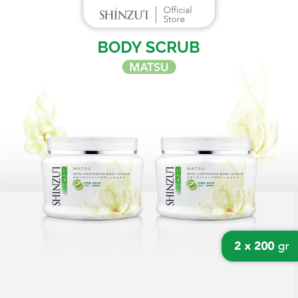 Jual Shinzui Skin Lightening Body Scrub Matsu 200gr 2pcs | Shopee Indonesia