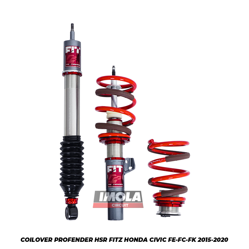 Jual SHOCK COILOVER PROFENDER HSR FITZ HONDA CIVIC FE/FC/FK 2015 - 2020 ...