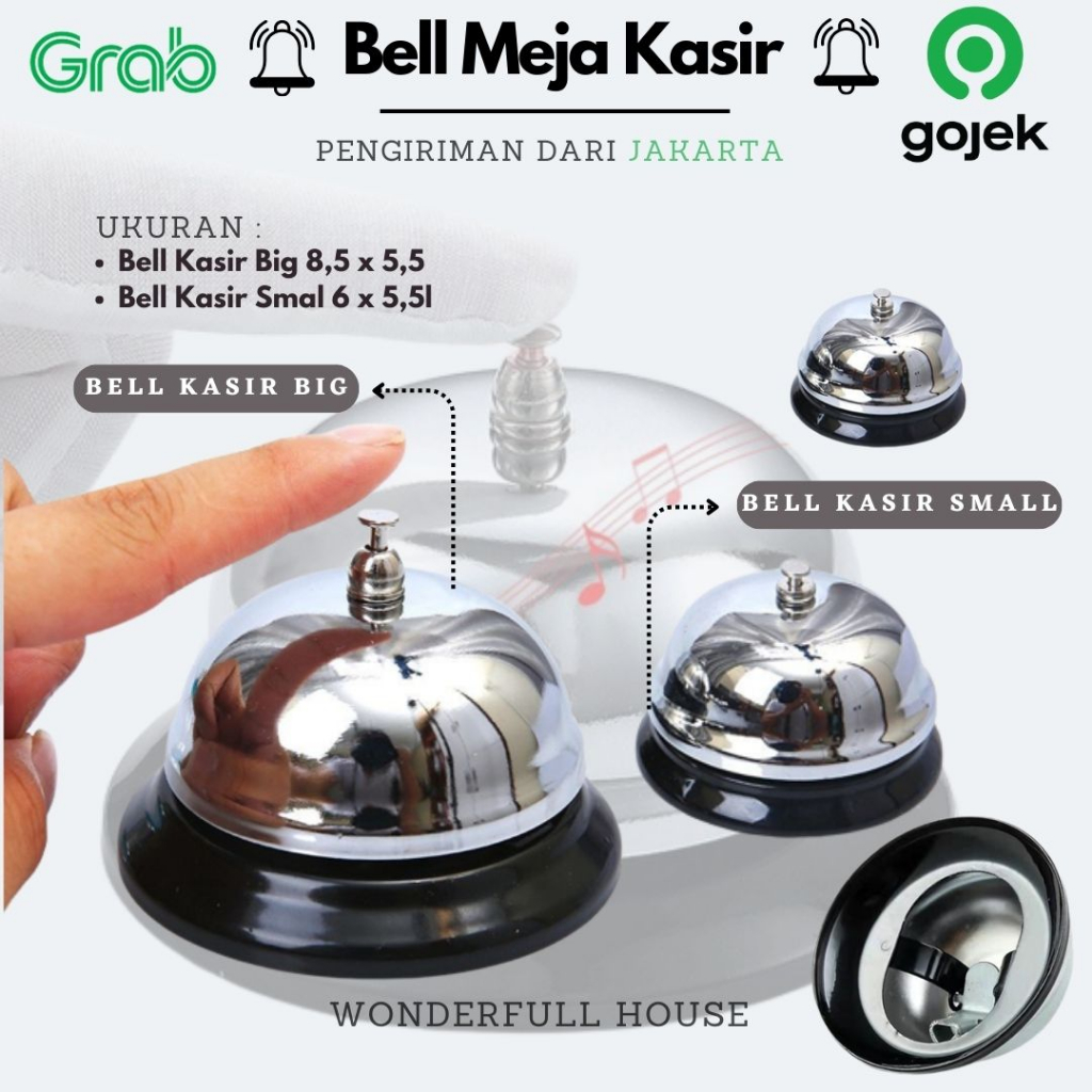 Jual Bell Meja Stainless Kasir Restoran Toko Kantor Bell Multifungsi ...