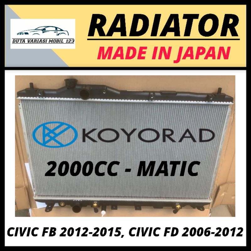 Jual Radiator Civic FB 2012-2015 Civic FD 2006-2012 2000CC MATIC ...