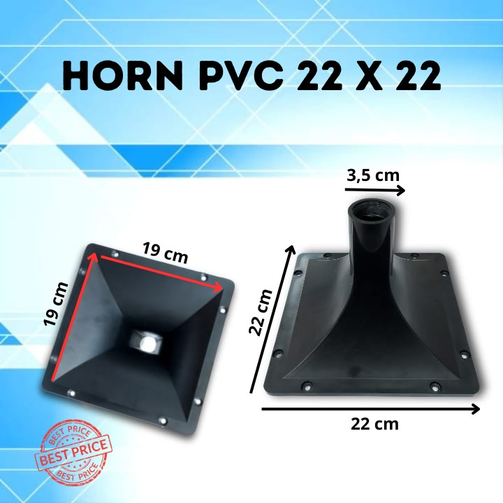 Jual HORN PVC 22 X 22 HORN TWEETER PANEL KOTAK A POLOS | Shopee Indonesia