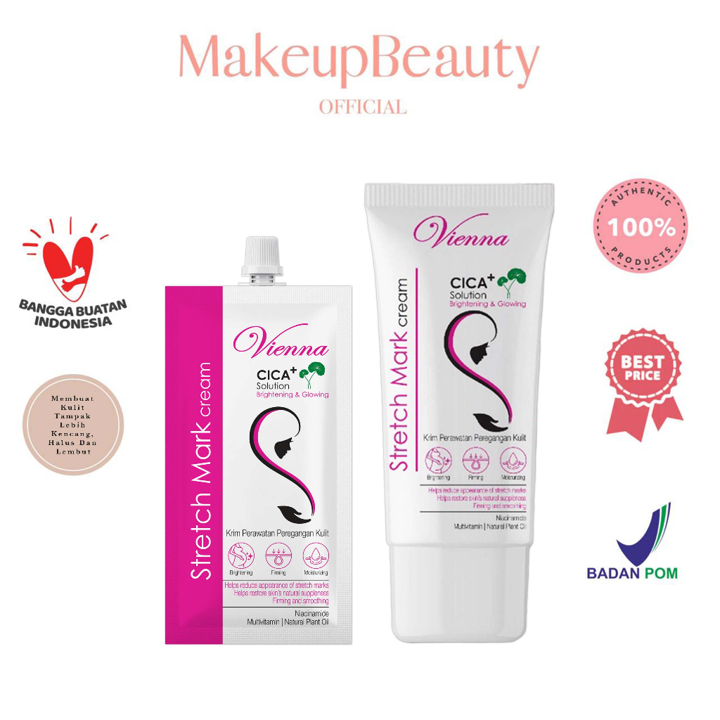 Jual VIENNA Stretch Mark Cream - 80ml | 30ml | Shopee Indonesia