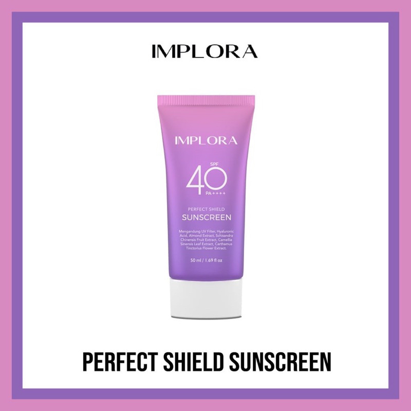 Jual Implora Perfect Shield Sunscreen Spf40 PA++++ 50ml | Shopee Indonesia