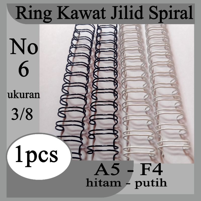 Jual Jilid Spiral Wire Kawat Spiral 3:1 ukuran 3/8 | Shopee Indonesia