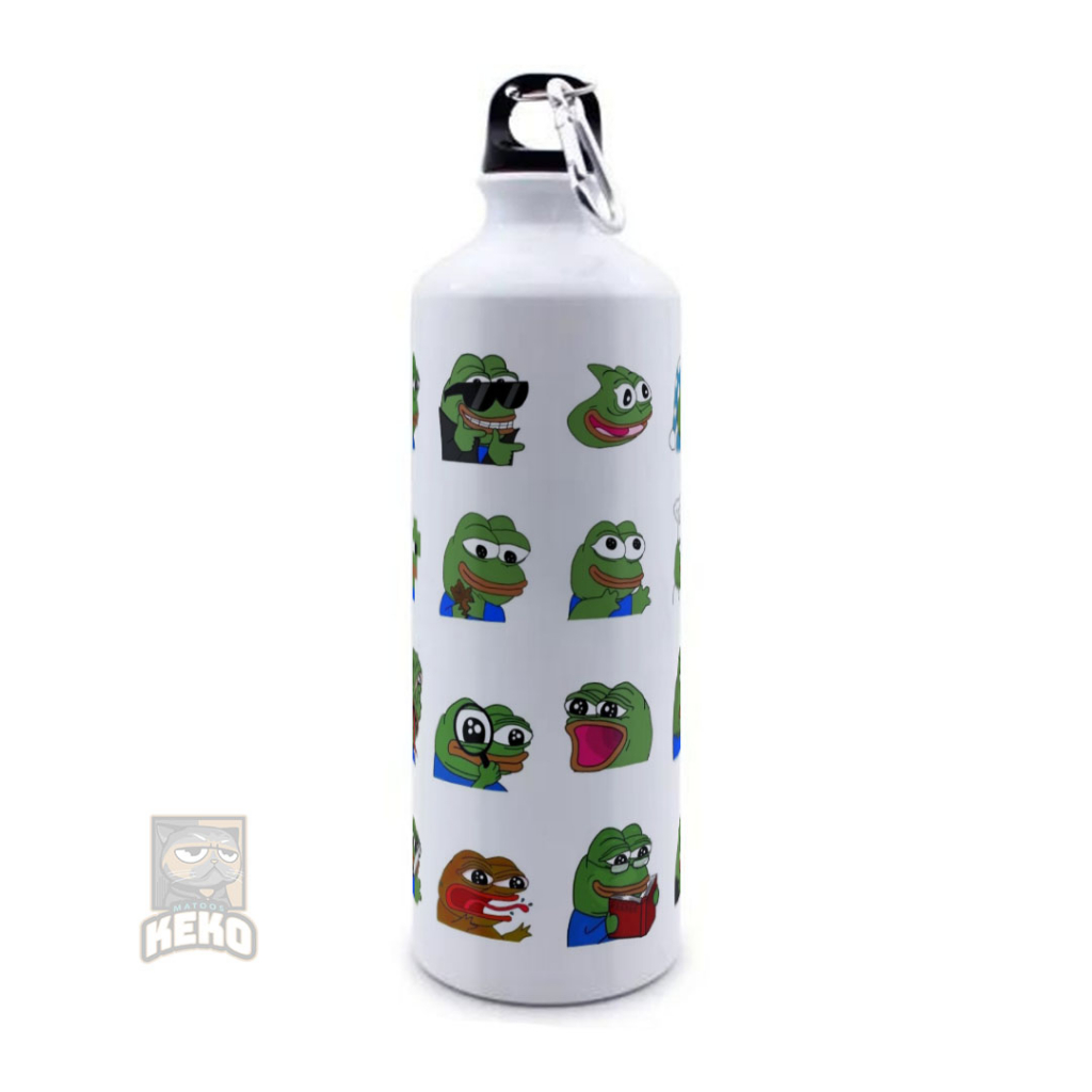 Jual Botol Sport Motif Meme Pepe The Frog pattern Collage | Shopee ...