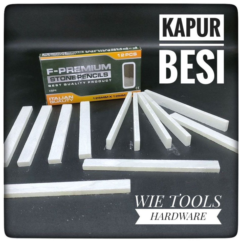 Jual PENSIL TULIS BESI - KAPUR BESI PUTIH - PLATE STONE PENCIL | Shopee Indonesia
