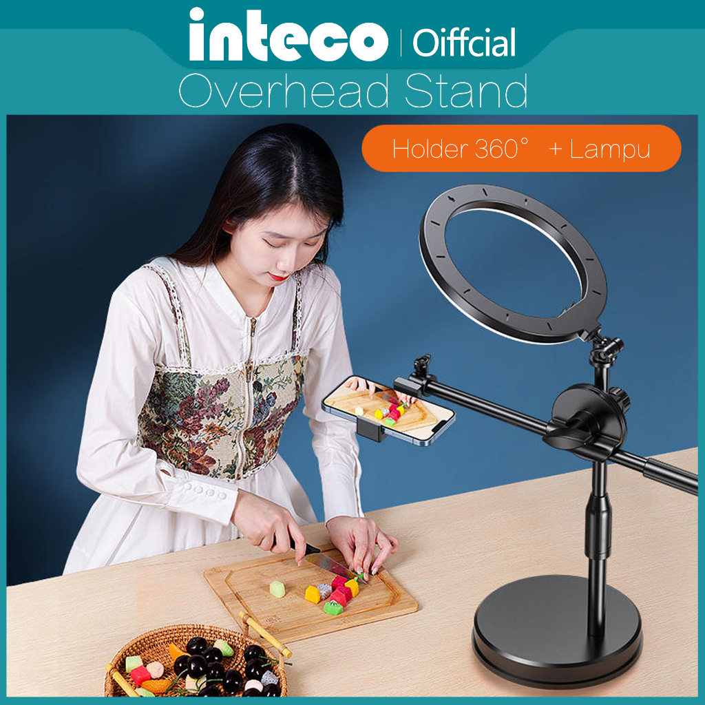 Jual Lampu Led Stand Untuk Shooting Vlog / Live Konten Kreator Masak ...