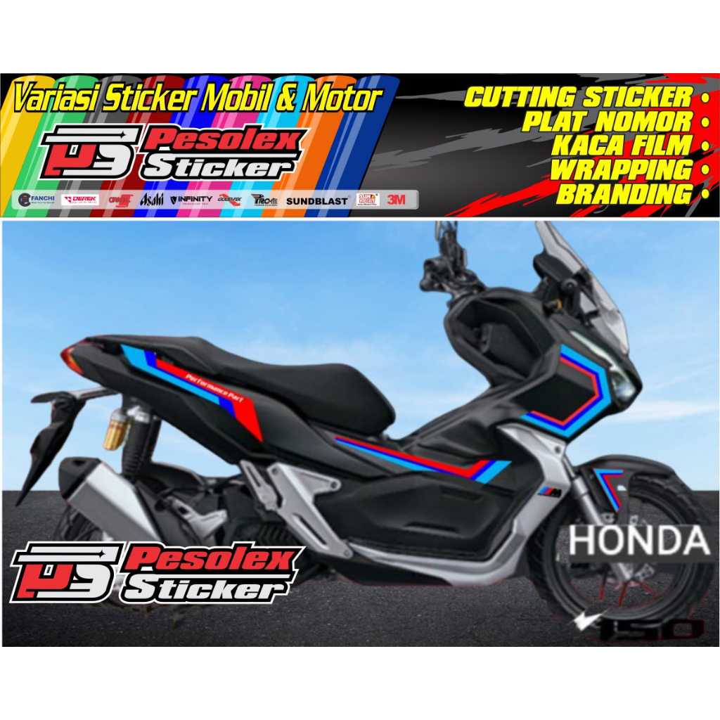 Jual Cutting Sticker MOTOR HONDA ADV 150 Motif BMW | Shopee Indonesia