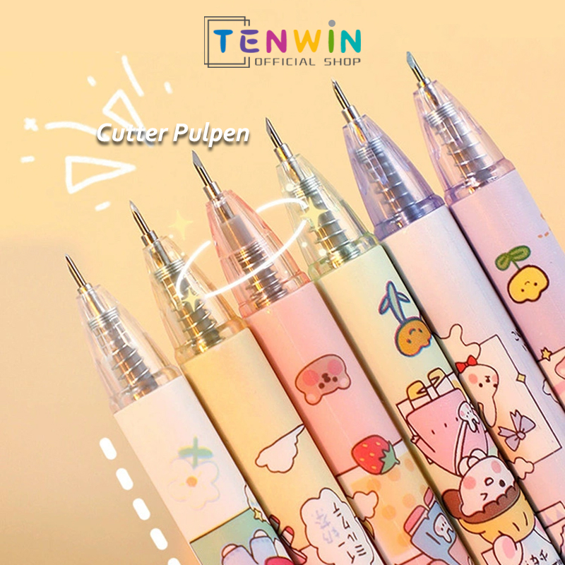 Jual Cutter Mini/Cutter Pulpen Kertas Mini Pen Cutter DIY-Tenwin ...