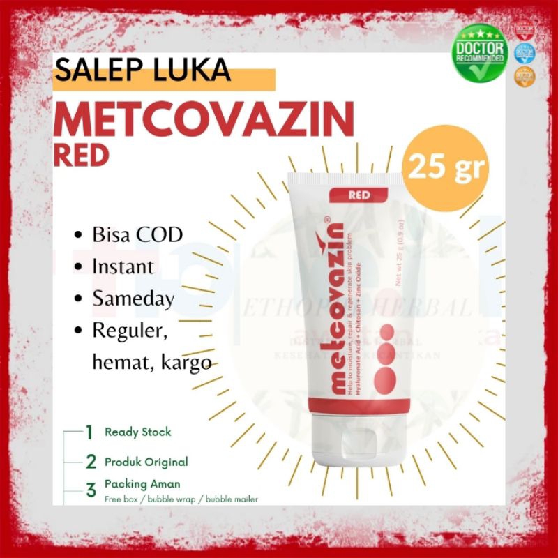 Jual Metcovazin Red 25gr Salep Segala Jenis Luka | Shopee Indonesia