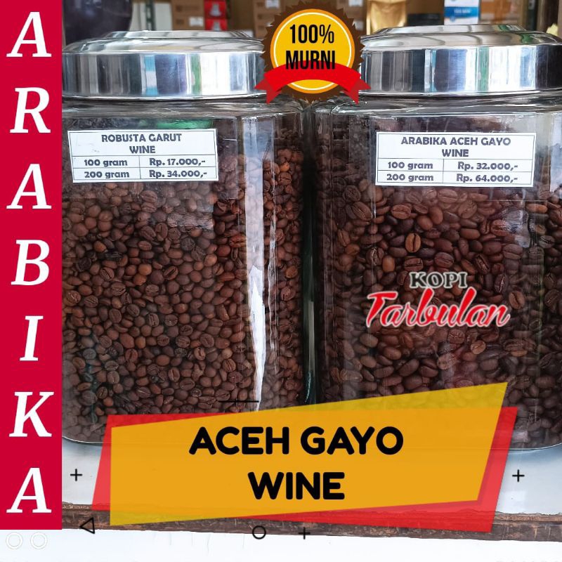 Jual Kopi Arabika Aceh Gayo Wine Netto 500 gram | Shopee Indonesia