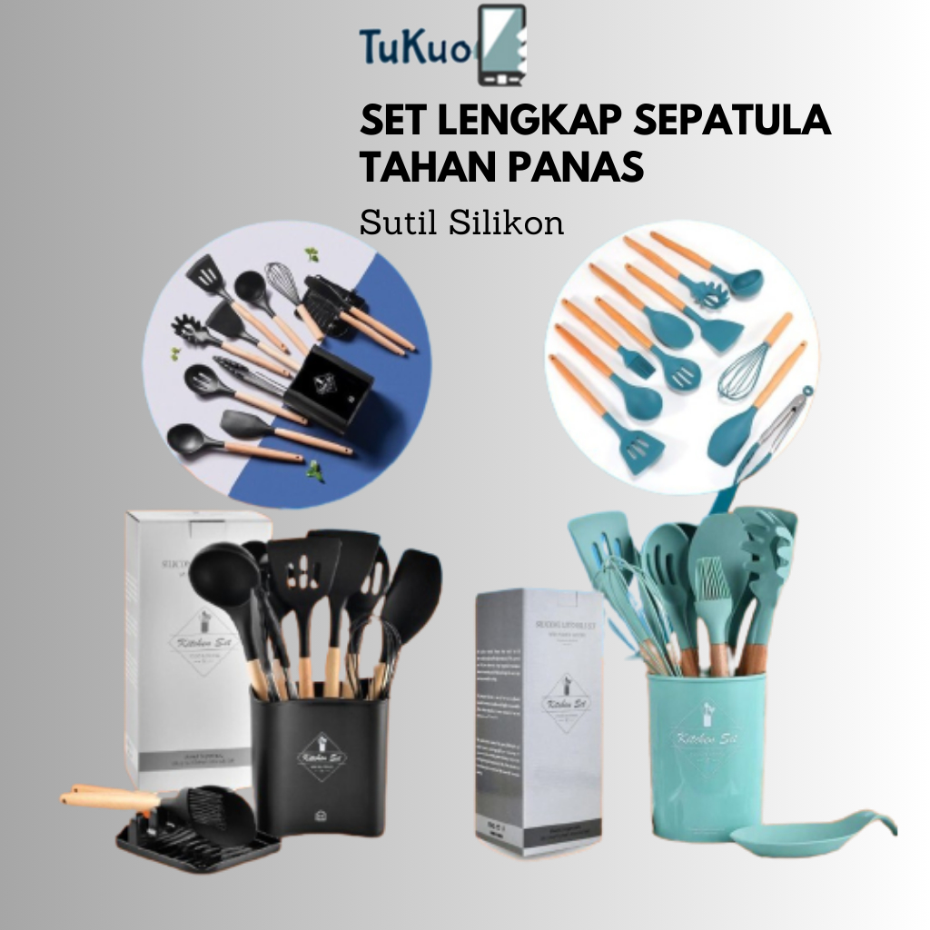 Jual Spatula Sutil Silikon Silicon Anti Lengket Tahan Panas Bahan ...