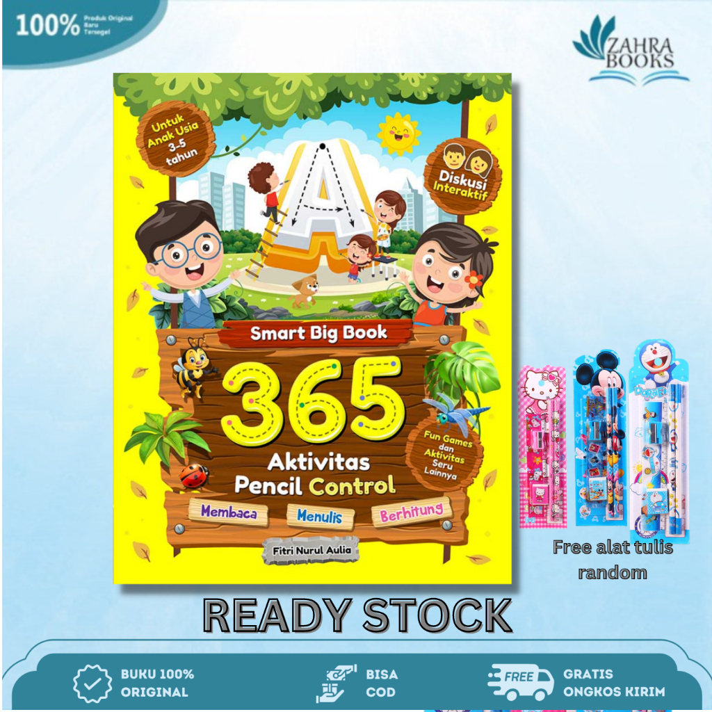 Jual Smart Big Book 365 Aktivitas Pencil Control (free alat tulis ...