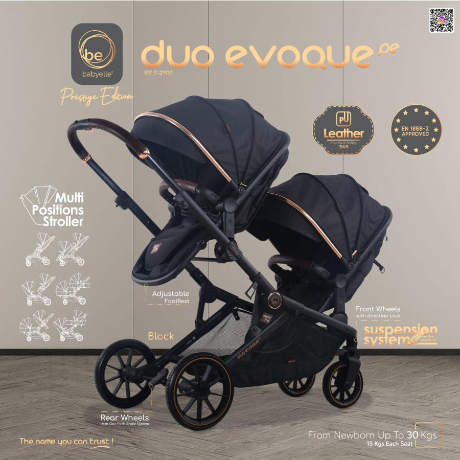 Jual Stroller Bayi Kembar Babyelle Duo Evoque PE PRESTIGE EDITION ...