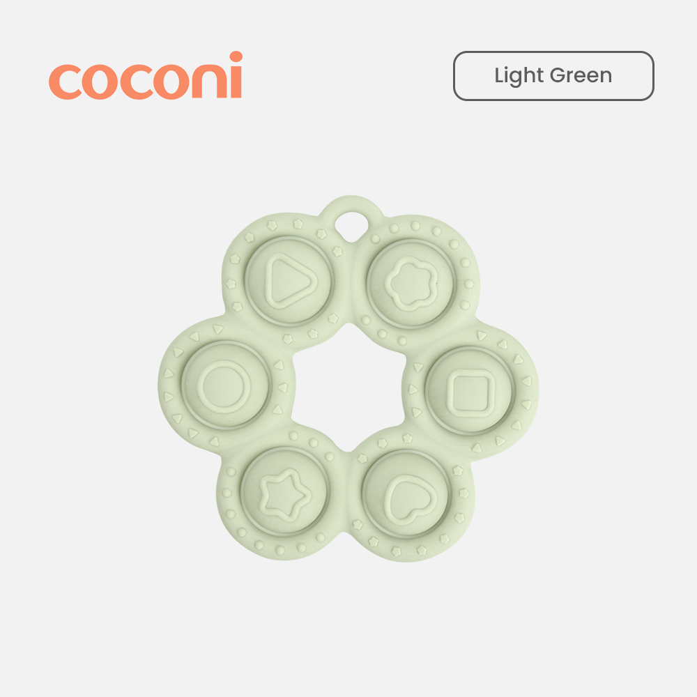 Jual COCONI Pop It Teether Shapes | Mainan Gigitan Bayi bentuk Pop It ...