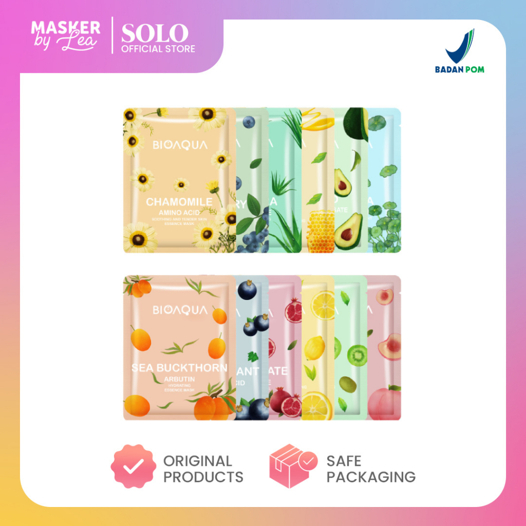 Jual 𝐑𝐀𝐃𝐘𝐒𝐀 - Bioaqua Sheetmask Essence Face Mask Masker 25gr Wajah ...