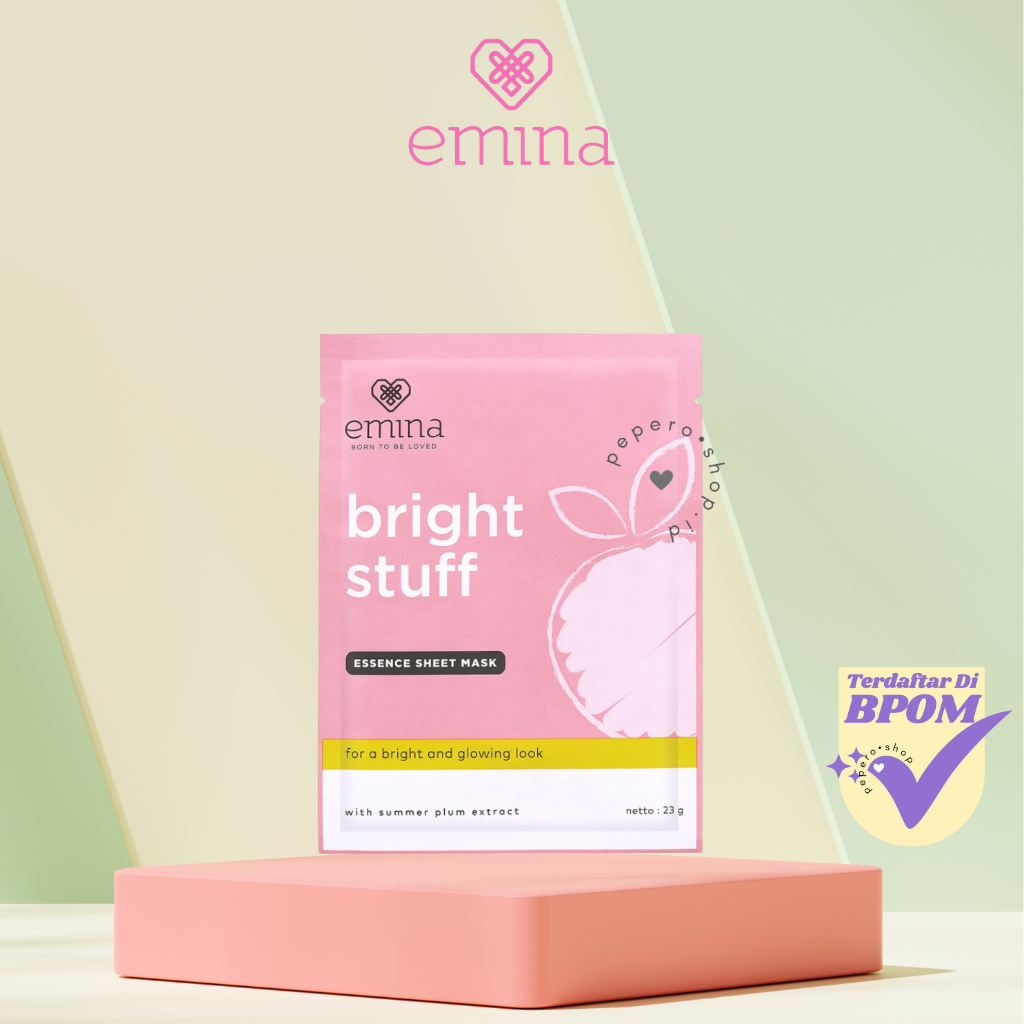 Jual EMINA Bright Stuff Essence Sheet Mask 23g | Shopee Indonesia