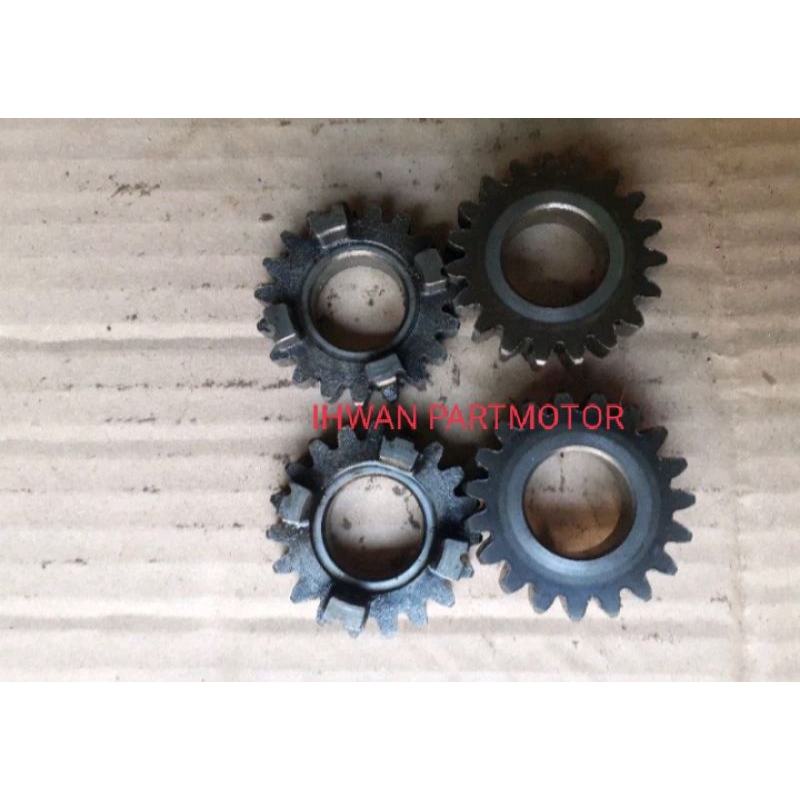 Jual Rasio Ecer bagian As Kopling Gigi 2 Mata 17T Revo Lama Suprafit Lama New jumbo (Second Asli ...