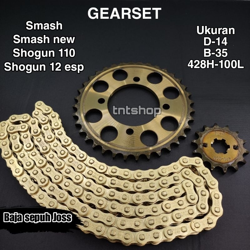 Jual Gear Gir set paket Smash Smes new Shogun 125 gir Shogun 125 Shogun Esp smash titan gearset ...