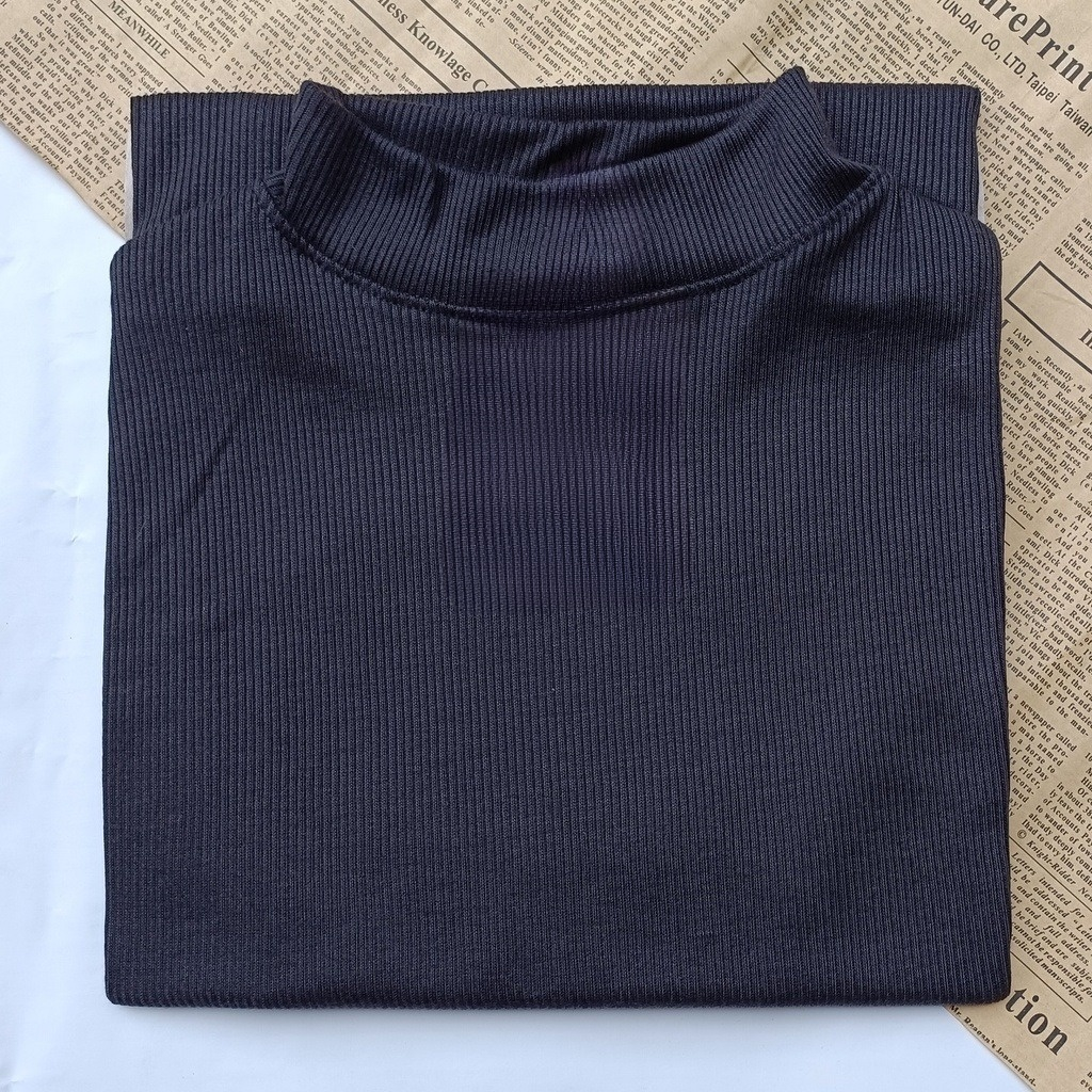 Jual Kaos Turtleneck Rib Turtleneck Lengan Pendek - Kaos Viral Korea ... Jual Kaos Turtleneck Rib Turtleneck Lengan Pendek - Kaos Viral Korea ...