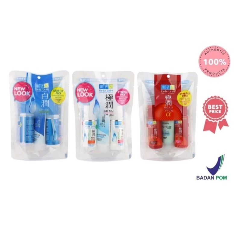 Jual Hada labo paket box Starter Pack gokujyun - shirojyun - alpha ...
