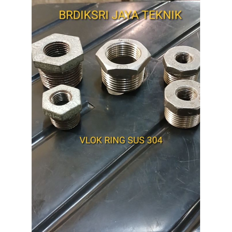 Jual vlok ring stainless 304 ukuran drat 3/4 × 3/8"inch | Shopee Indonesia