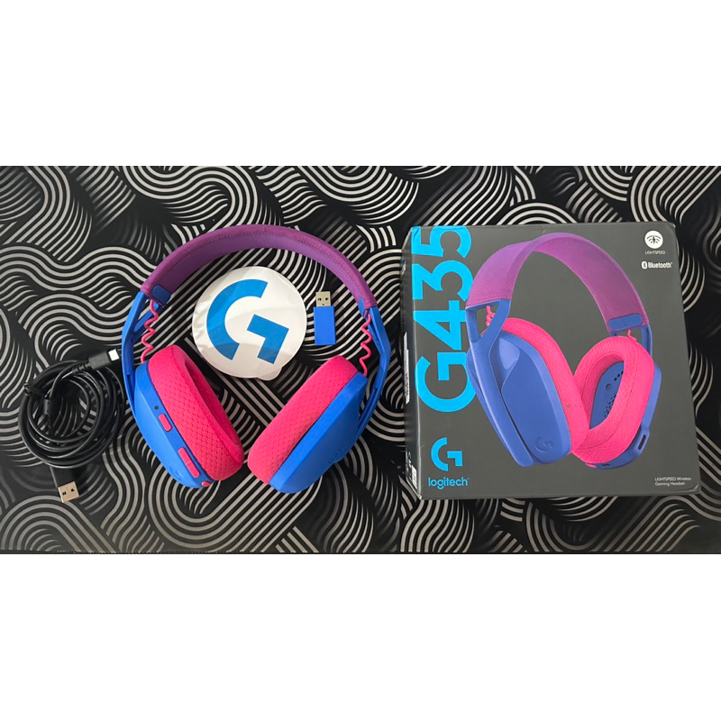 Jual Logitech G435 LightSpeed Wireless Gaming Headset - Pink Biru ...