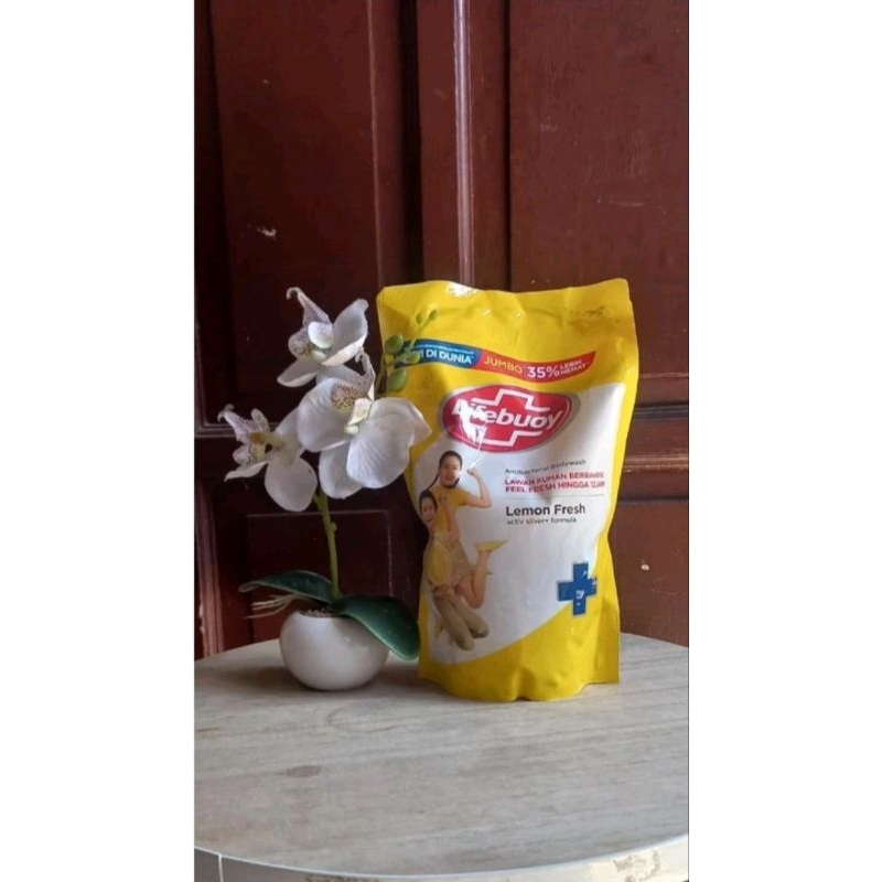 Jual LIFEBUOY SABUN MANDI CAIR Kuning LEMON FRESH 825ML - ANTI BAKTERI ...