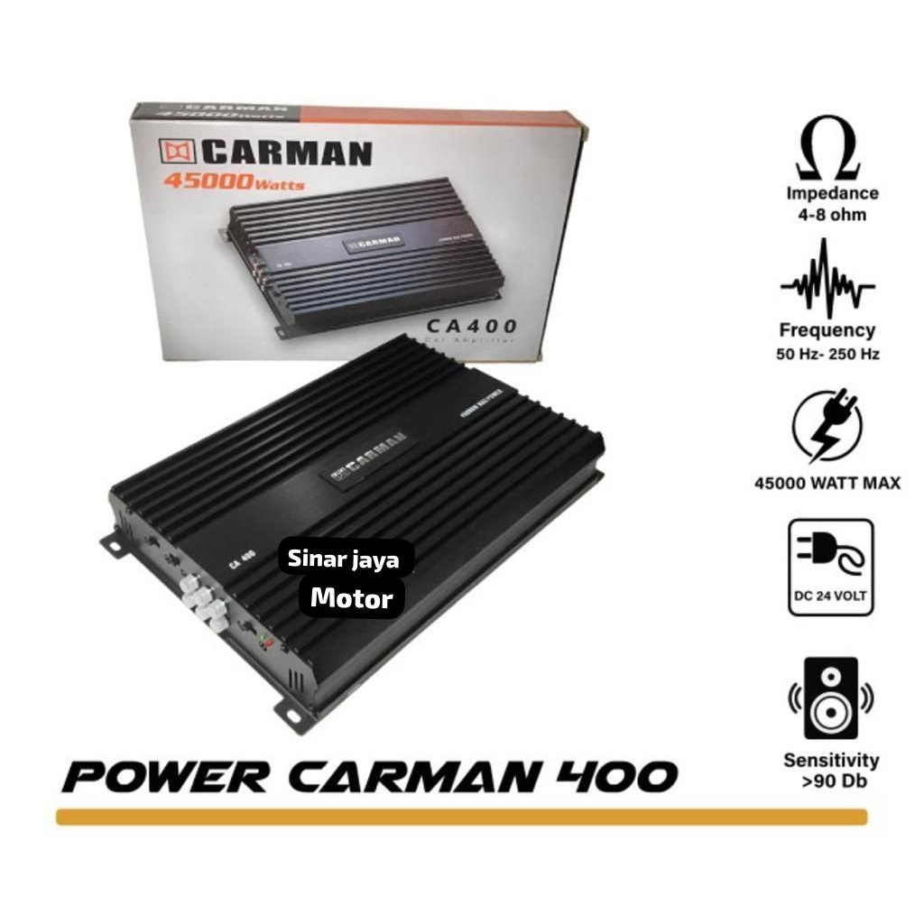 Jual Power Amplifier Mobil Carman CA-400 8000watt 4 channel | Shopee ...