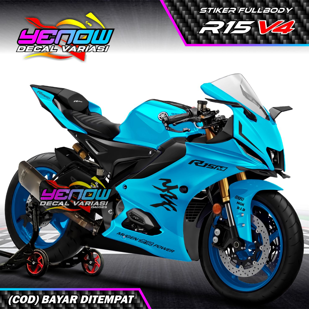 Jual Decal R15 V4 Fullbody Stiker Variasi Design Polos | Shopee Indonesia