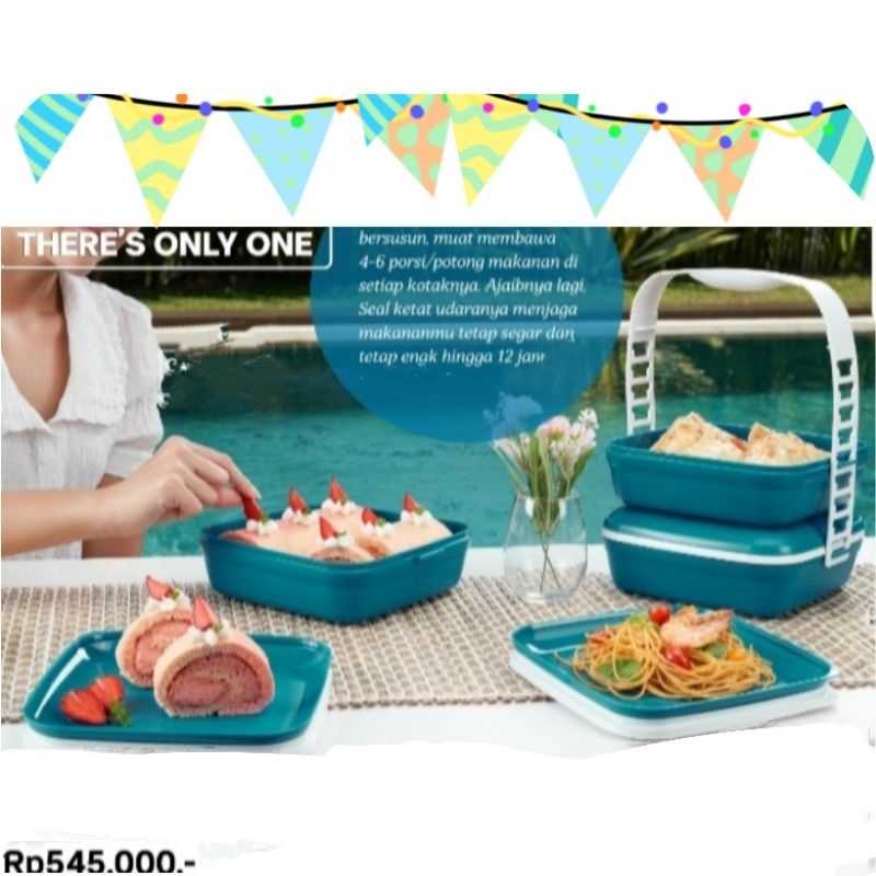 Jual Tupperware Original Rantang Susun Piknik Picnic Wadah Makanan ...