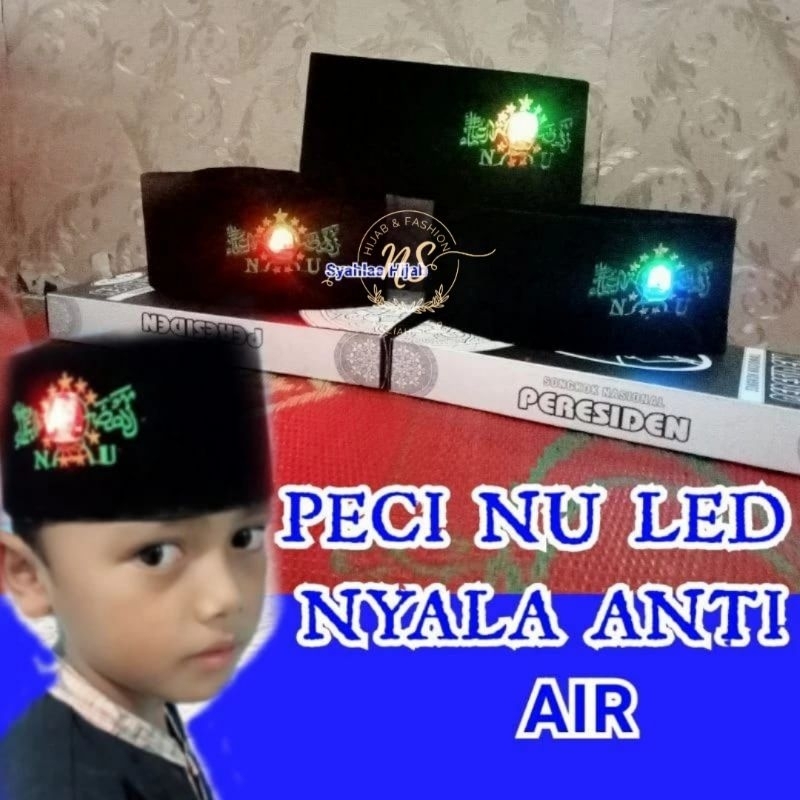 Jual Peci Songkok NU LED Bisa request Bordir nama suka suka /BLUDRU ...