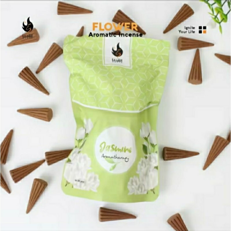 Jual Buhur Dupa Kerucut Jasmine/Melati isi 50pcs By Qodha Dobha ...