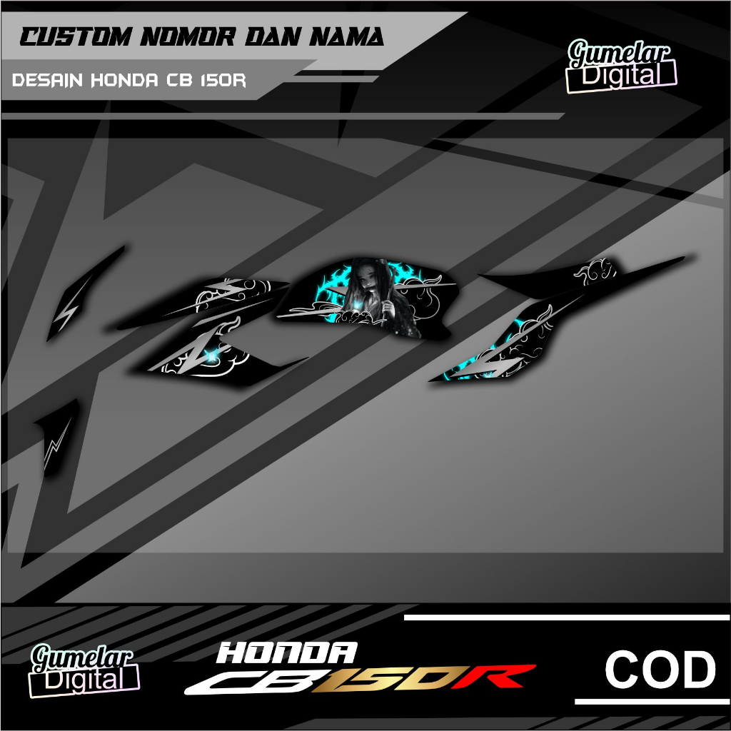 Jual STRIPING SIMPEL HONDA CB150R LED NEZUKO DEMON SLAYER SUDAH DI ...