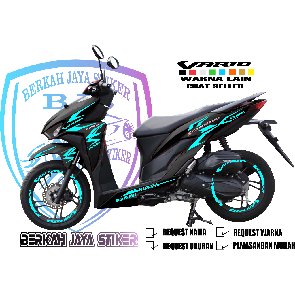 Jual Cutting Sticker Vario - Aksesoris Motor Cuting Honda Vario 125 & 150 Skotlet Stiker ...
