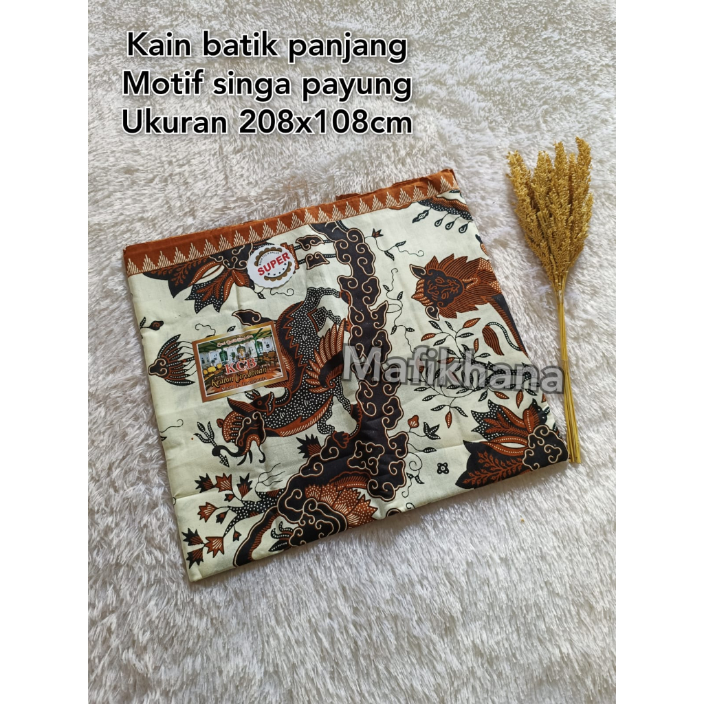 Jual Kain Batik KCB motif singa barong atau singa payung / batik ...