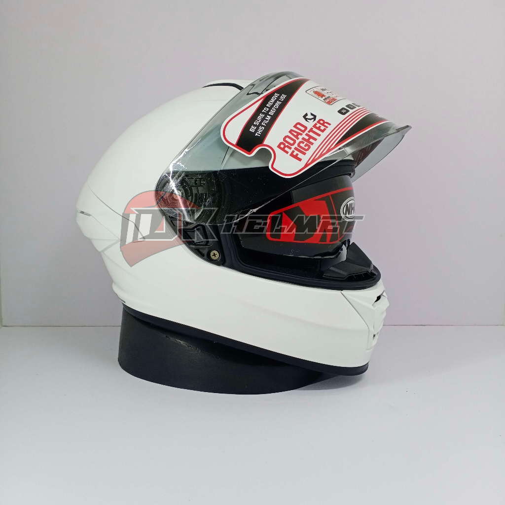 Jual Helm Full Face NHK Mark 1 Solid Double Visor White Gloss Putih ...