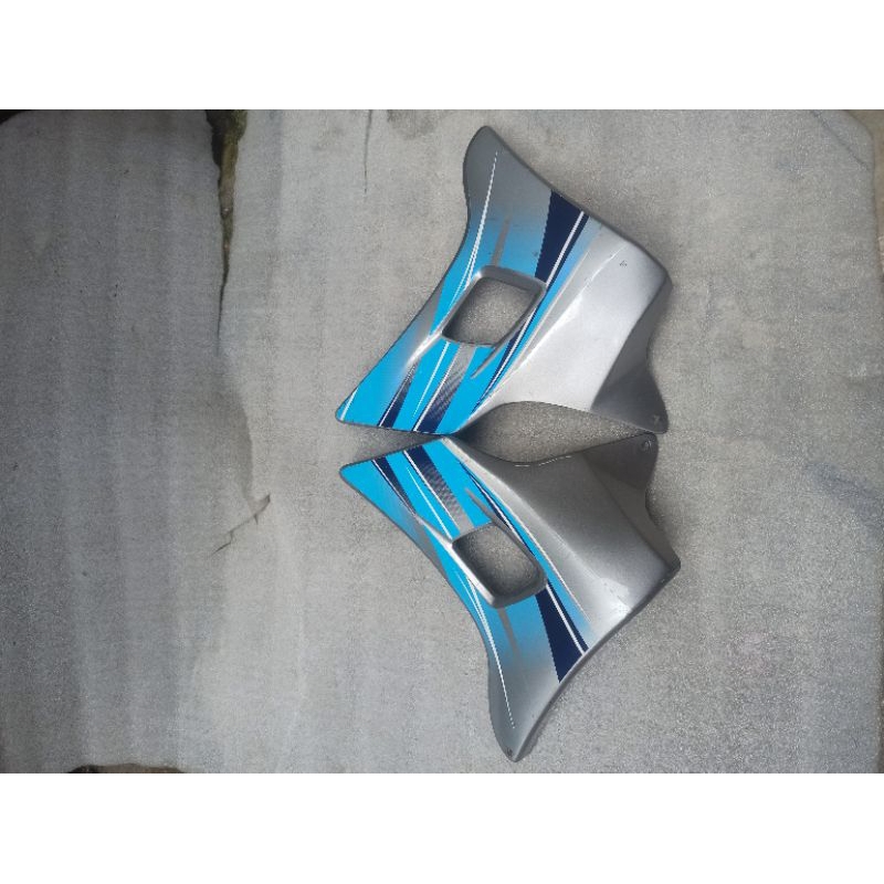 Jual cover tangki ninja kis/ninja old original bekas,asli silver ...