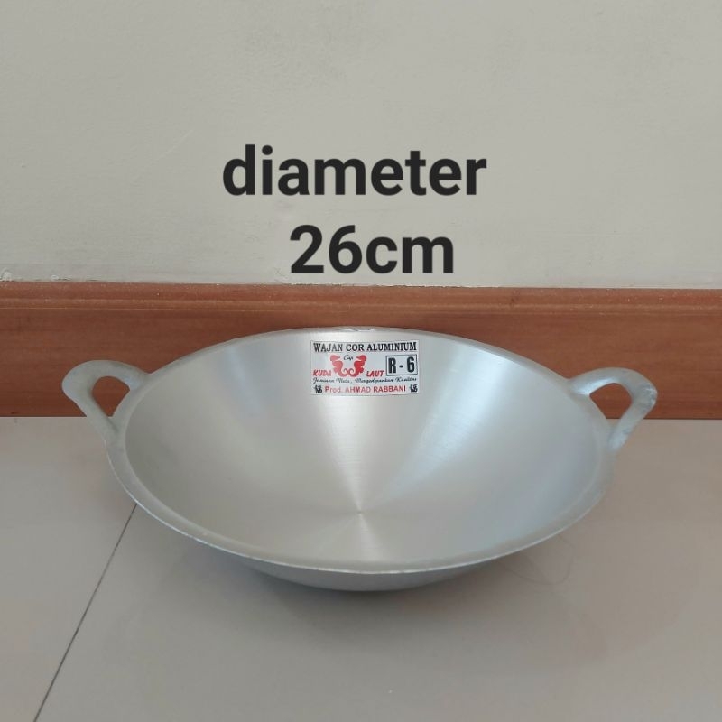 Jual Wajan cor aluminium serbaguna R6 diameter 26 cm | Shopee Indonesia