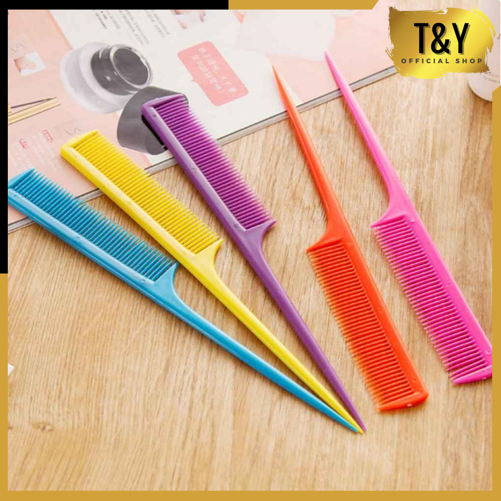 Jual T&Y Sisir Sasak Polos Warna Warni Sederhana Sisir Rambut Sanggul ...