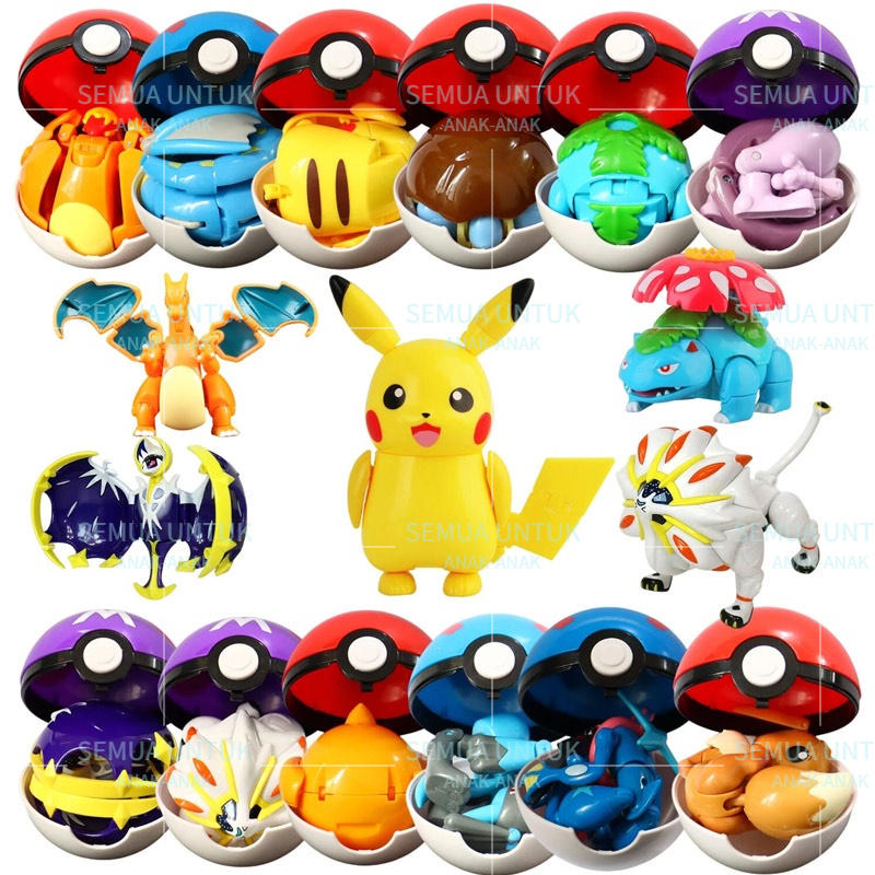 Jual 【COD】Ready Mainan pokemon pokeball /Mainan pokemon/Pokemon ball ...