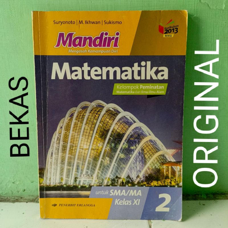 Jual Buku Soal Mandiri MTK Matematika Kelompok Peminatan Kelas 11 XI 2 SMA MA Penerbit Erlangga ...