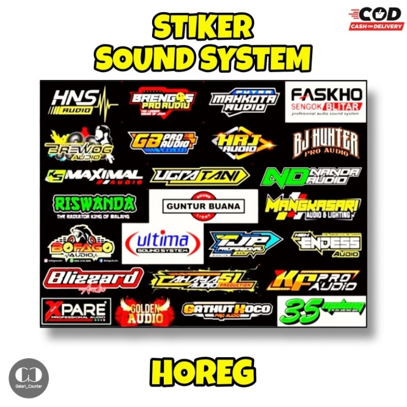Jual STIKER SOUND SYSTEM & STIKER (BIJIAN 1Pcs) Brewok Audio, Sriwijaya ...
