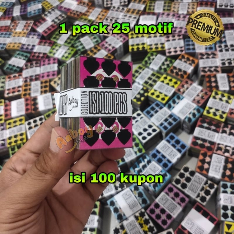 Jual mainan gosokan bom boman 100kupon titik 15 gosok gosok bom ...
