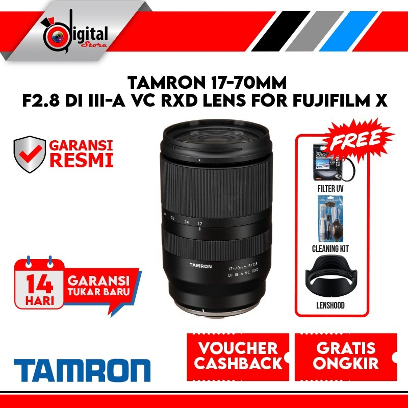 Jual Tamron 17-70mm F2.8 Di III-A VC RXD Lens for FUJIFILM X Mount & SONY EMOUNT | Shopee Indonesia